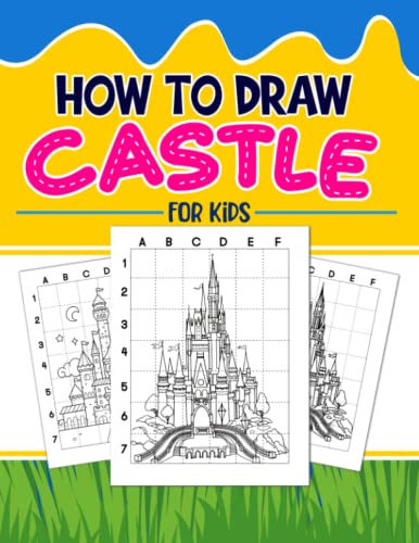 How To Draw Castle For Kids: Color Pages of Castle Drawing Tutorial ...