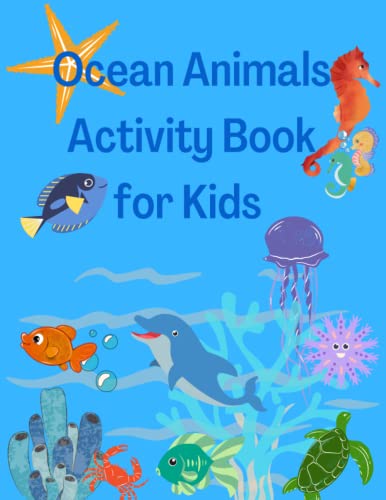 Ocean Animals Activity Book for Kids, Activity book for kids: dot to ...