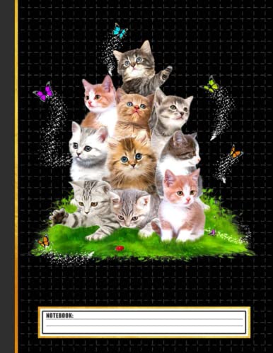 Kittens Lover Notebook: Cats Notebook Gift with 120 Pages Wide Ruled ...