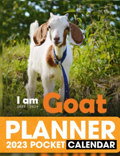 I Am Goat Pocket Planner 2023: I Am Goat 2 year monthly planner 2023 ...
