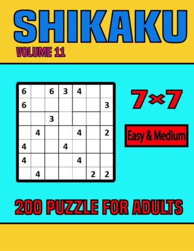 Shikaku Puzzles For Adults: Activity Book for Adults | Easy & Medium ...