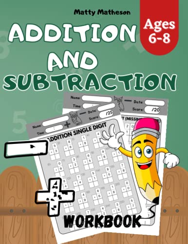 Addition and Subtraction Workbook: Timed Tests with Simple Adding and ...