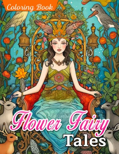 Flower Fairy Tales Coloring Book: Magical Stories and Whimsical Flowers ...