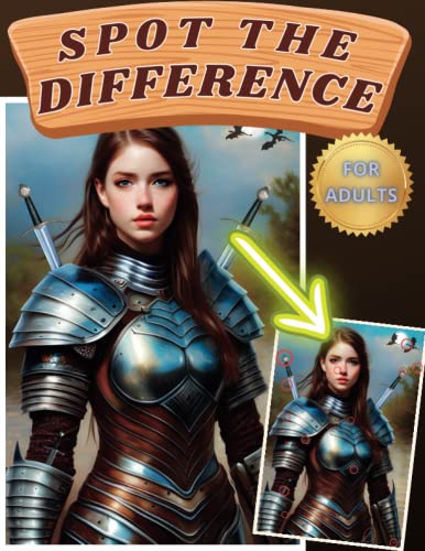 Spot the Difference Book for Adults: Find the Difference Puzzle Books ...