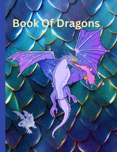 Dragon Coloring Book: Very colorful cover page. Inside is 35 dragons ...