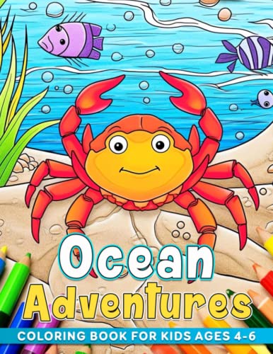 Ocean Adventures Coloring Book: A Fun and Educational Coloring Book for ...