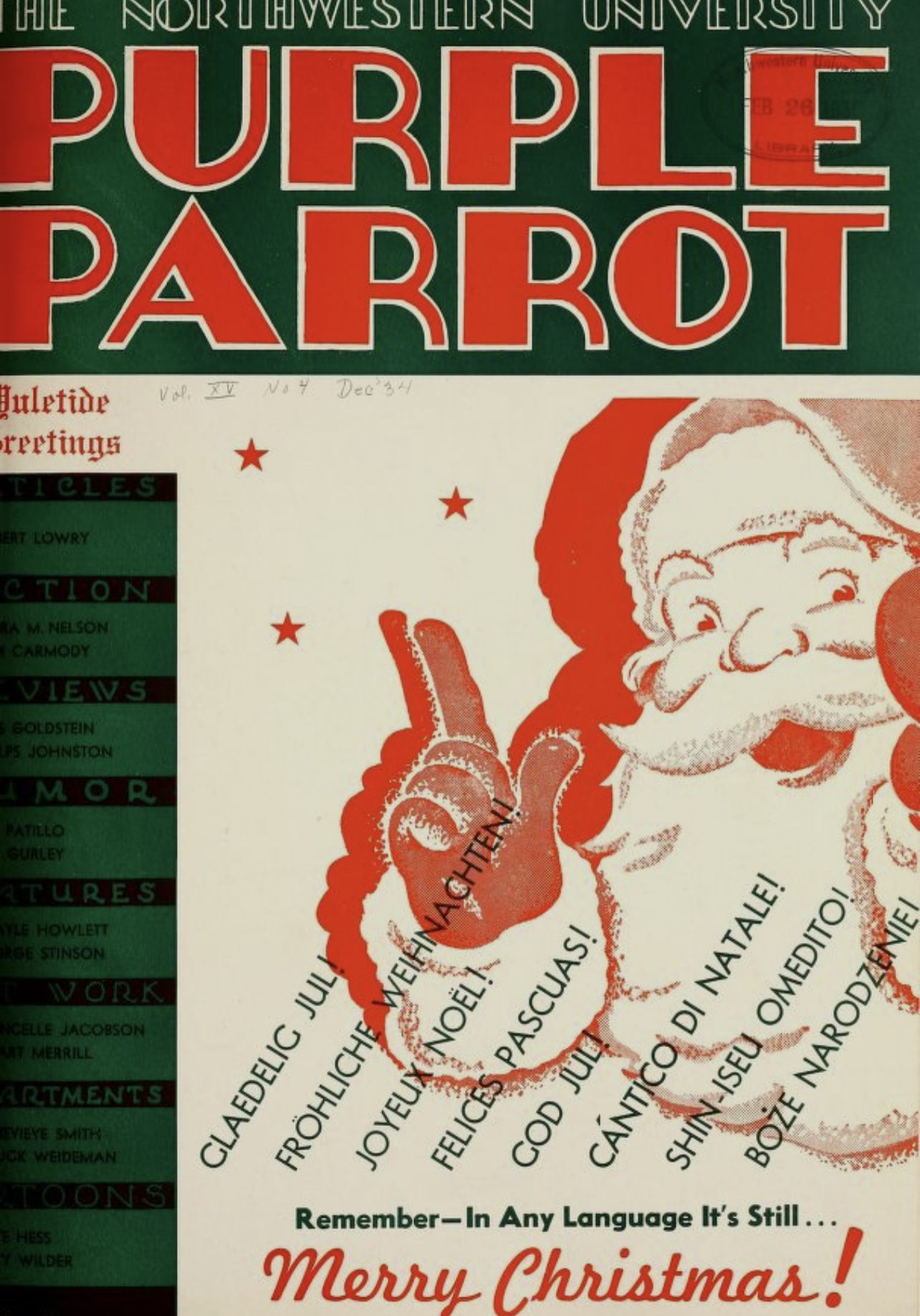 Purple Parrot - December 1934 by Various | Goodreads