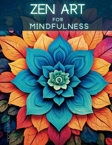 Coloring Book for Adults and Teens | Zen Art | Relaxing Art | Large ...