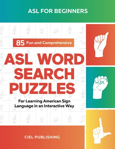 ASL Book for Beginners: 85 Fun and Comprehensive ASL Word Search ...