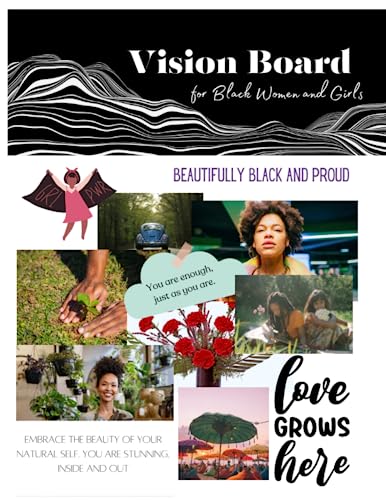 Vision Board Book and Workbook for Black Women and Teen Girls, Vision ...