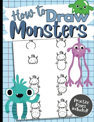 How to Draw Monsters Book | Easy to Difficult Step By Step Drawing ...
