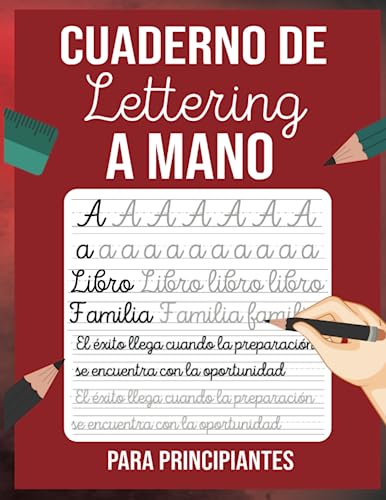 Cuaderno de Lettering A Mano Para Principiantes: Hojas para Praticar ...