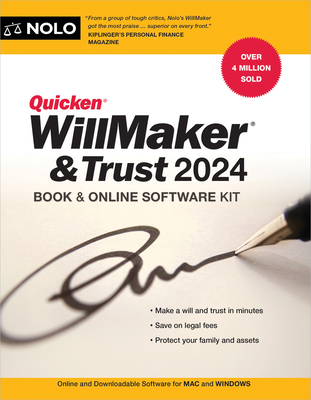 Quicken Willmaker & Trust 2024: Book & Online Software Kit by Editors ...