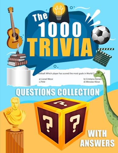 The 1000 Trivia Questions Collection with Answers: 10 Categories with ...