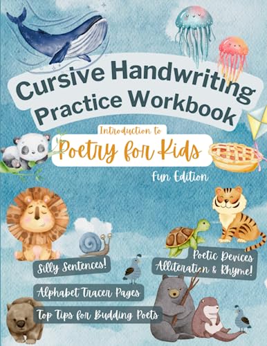 Cursive Handwriting Practice for Kids: Introduction to Poetry Fun ...