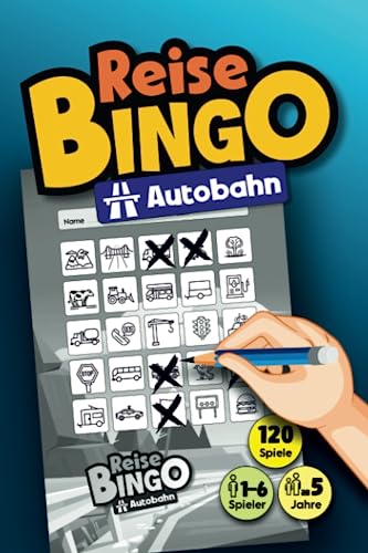 REISE BINGO "Autobahn": DAS Reisespiel gegen Langeweile bei Autofahrten ...