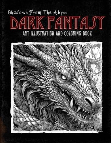 Shadows From The Abyss, Dark Fantasy Art illustration and Coloring Book ...