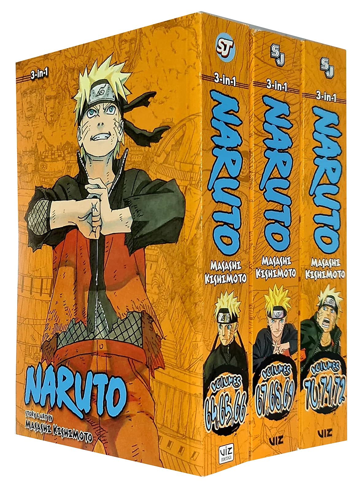 Naruto Ombnibus Series 3 Books Collection Set-3 In 1 Volumes Set ...