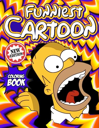 Funny Coloring Books For Kids: Cartoon Character Coloring Book, 30 ...