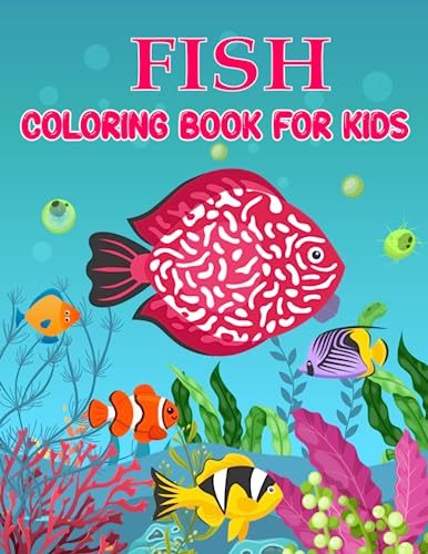 Fish Coloring book for Kids: Water-themed coloring Kids activity book ...