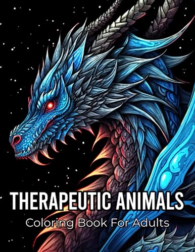 Therapeutic Animals Coloring Book for Adults: 101 Intricate Animals ...