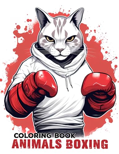 Animals Boxing Coloring Book: Indulge in 30 Pages of Coloring Delights ...
