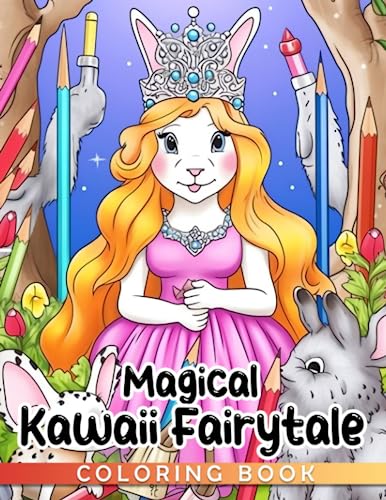Magical Kawaii Fairytale Coloring Book: A Whimsical Journey into an ...