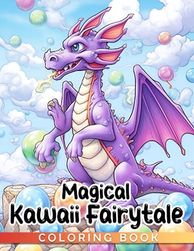 Magical Kawaii Fairytale Coloring Book: A Whimsical Journey into an ...