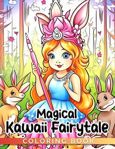 Magical Kawaii Fairytale Coloring Book: A Whimsical Journey into an ...