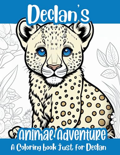 Declan's Animal Adventure Personalized Coloring Book: A coloring book ...