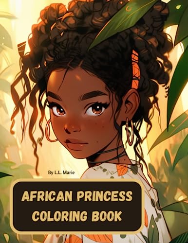 African Princess Coloring Book: A Colorful Journey into a Vibrant ...