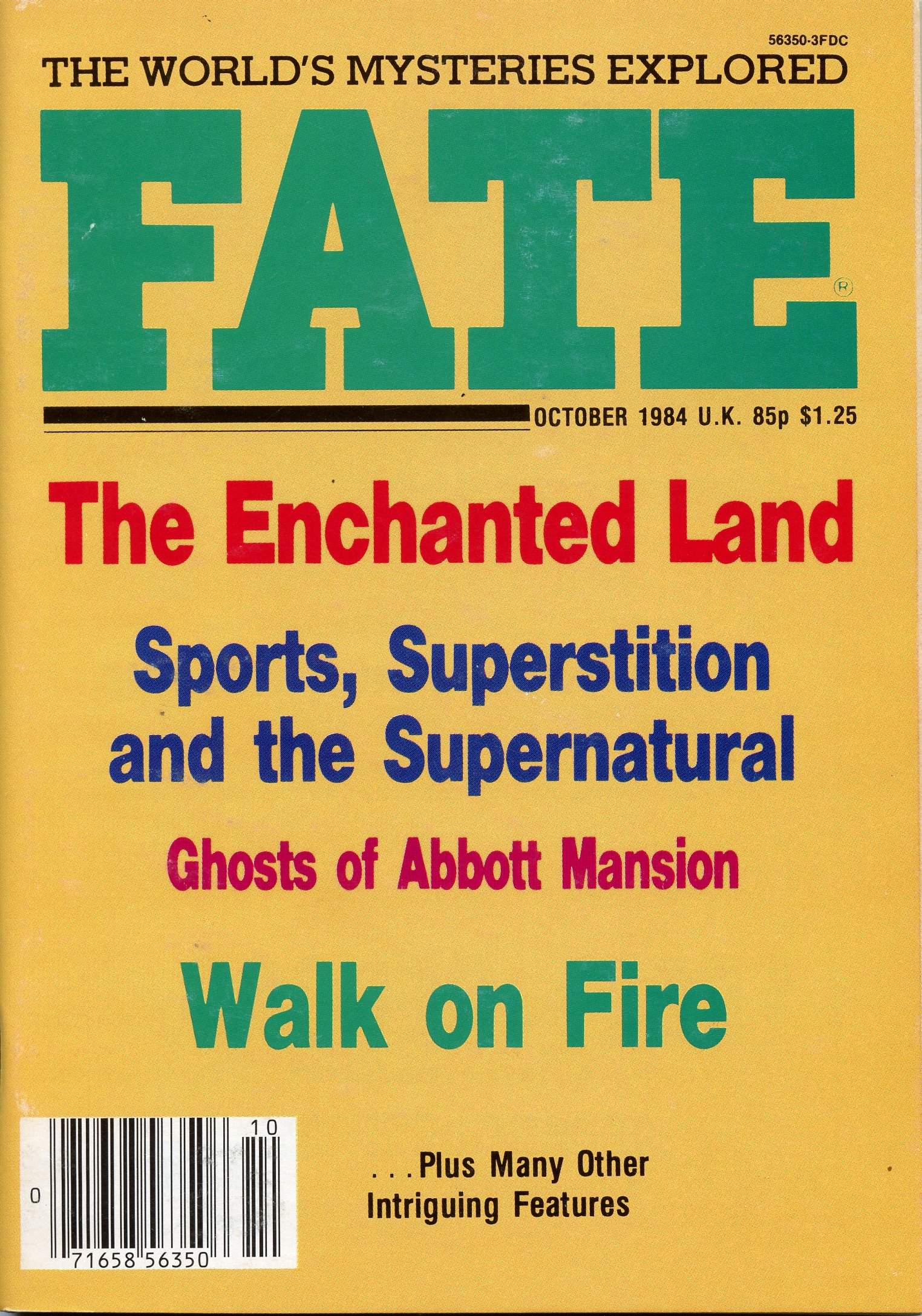 Fate Magazine October 1984 by Curtis Fuller | Goodreads