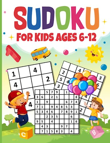 Sudoku Book For Kids Ages 6-12: Easy Medium Hard, Sudoku Books For Kids ...