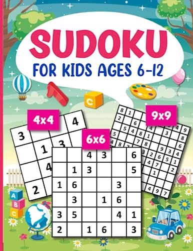 Sudoku For Kids Ages 6-12: Sudoku Activity Book For Kids, Easy Sudoku ...