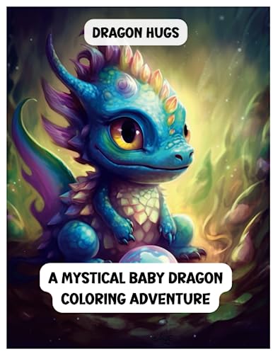 Dragon Hugs A Mystical Baby Dragon Coloring Adventure: Cute Baby Dragon ...
