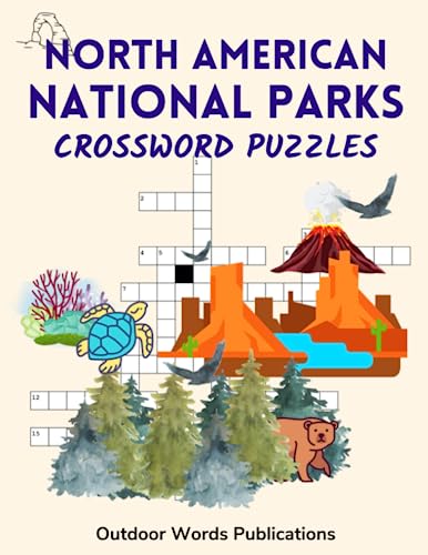 North American National Parks Crossword Puzzles: Nature-Themed Puzzle ...