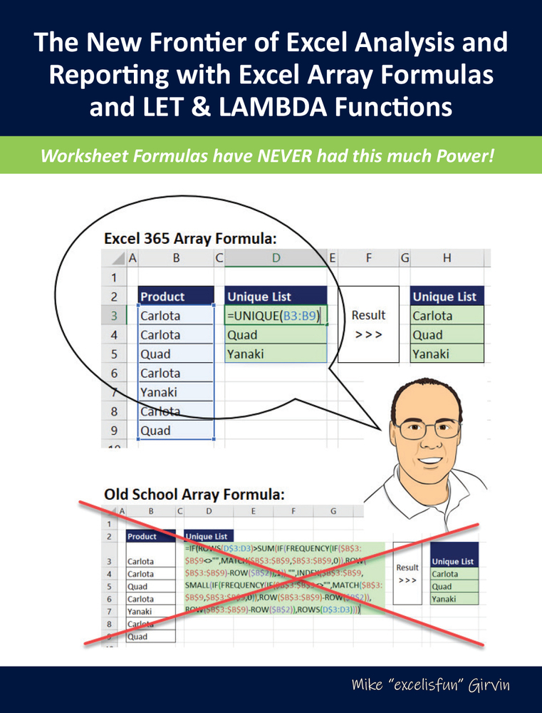 The New Frontier Of Excel Analysis And Reporting With Excel Array Formulas And Let And Lambda