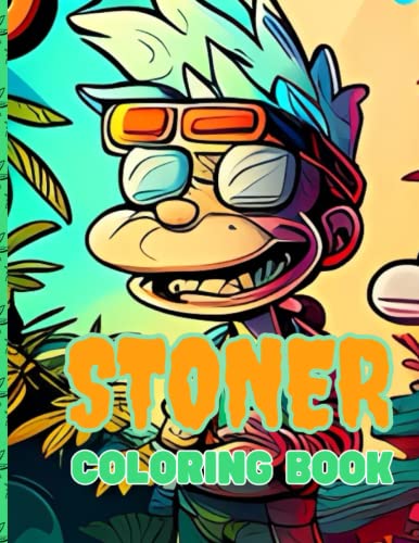 stoner coloring book: stoner coloring book for adults stress relief ...