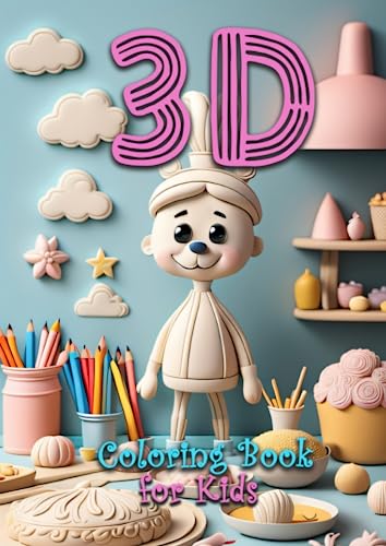 3D Coloring Book for Kids age 4 up | Activity Book for Kids: Coloring ...