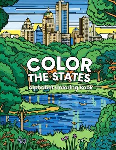 Landmark Coloring Book Color The States: USA Landmark Coloring Book, 26 ...