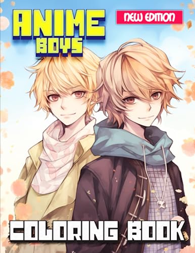 Anime Boys Coloring Book: Jumbo Coloring Book for Kids Ages 4-8,8-12 ...