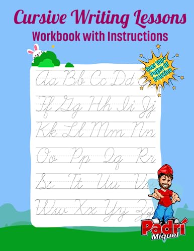 Cursive Writing Lessons: Workbook with Instructions by Michael Eric ...