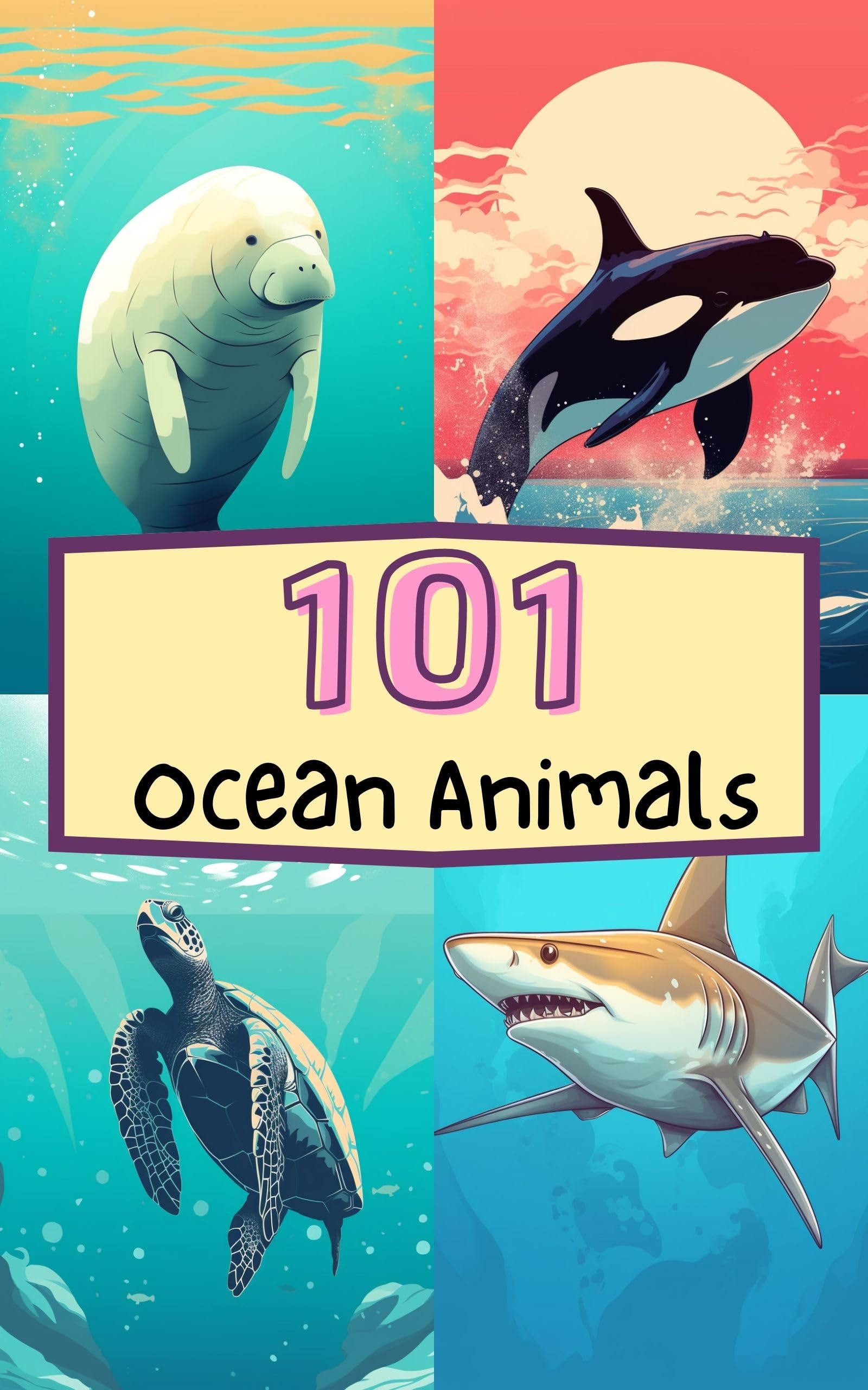 101 Ocean Animals: Digital Illustrations of Life Beneath the Waves by ...