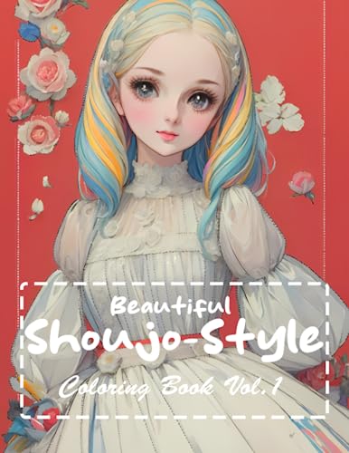 Beautiful Shoujo-Style Coloring Book Volume 1 (100+ Unique ...