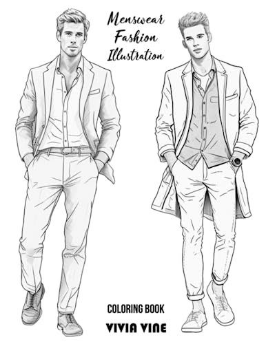 Menswear Fashion Illustration Coloring Book by Vivia Vine | Goodreads