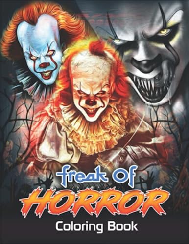 Freak Of Horror Coloring Book: Horror Coloring Books For Adults With ...