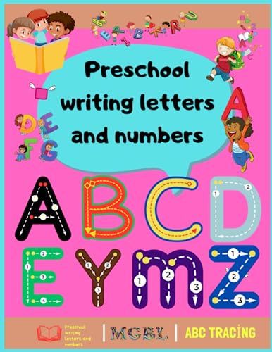 Preschool writing letters and numbers: tracing trails workbook by MGBL ...