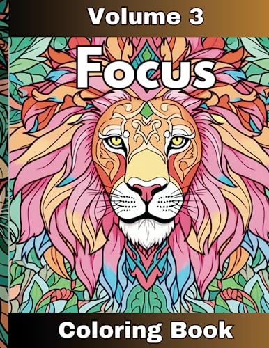 Focus Coloring Book: Full Size 8.5in X 11in, Concentration Coloring ...