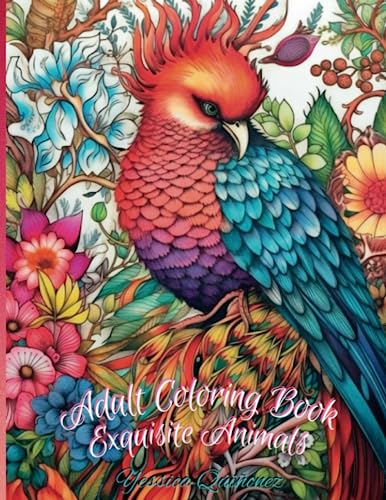 An Exquisite Adult Coloring Book with 100 Intricate Animal Portraits ...