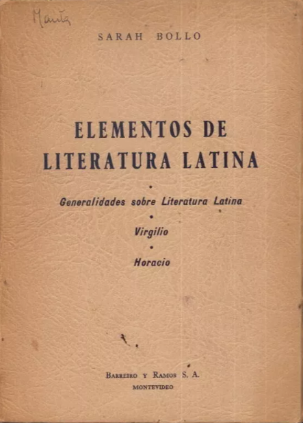 Elementos de literatura latina by Sarah Bollo | Goodreads